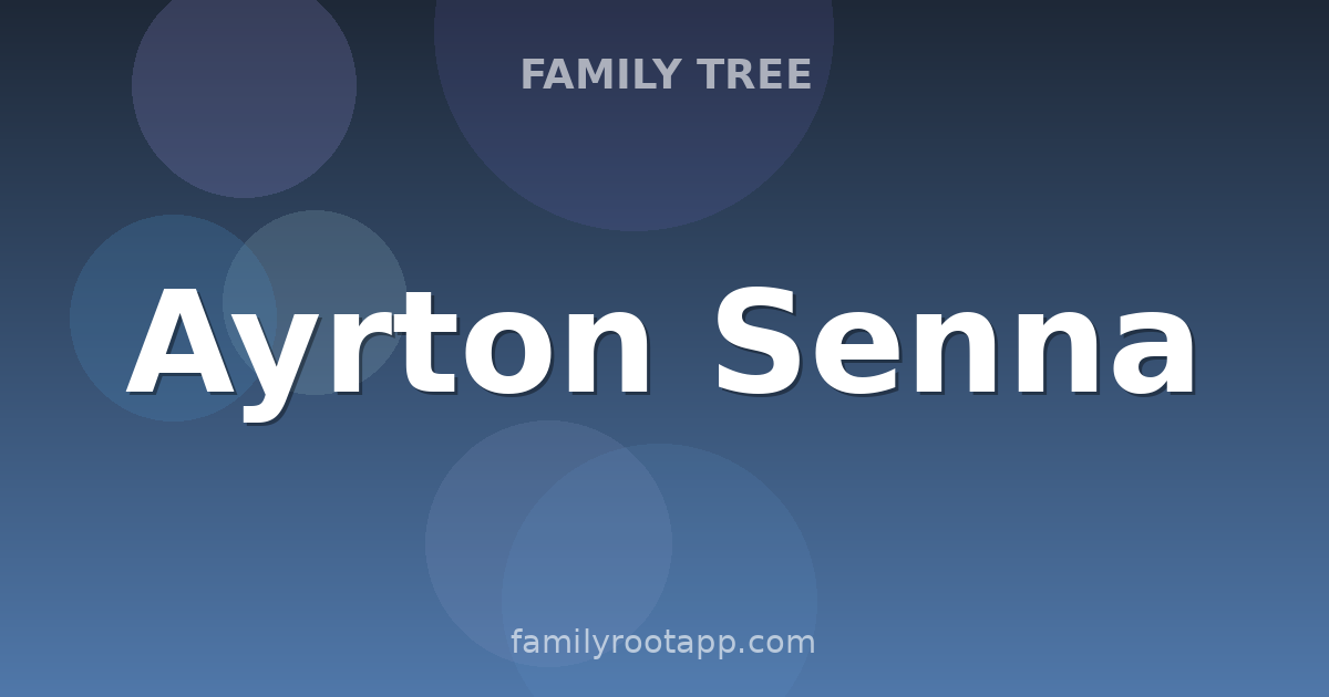 Ayrton Senna Family Tree: The Story Behind Brazil's F1 Legend