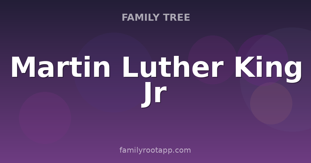 Martin Luther King Jr Family Tree: The Story Behind The Civil Rights ...