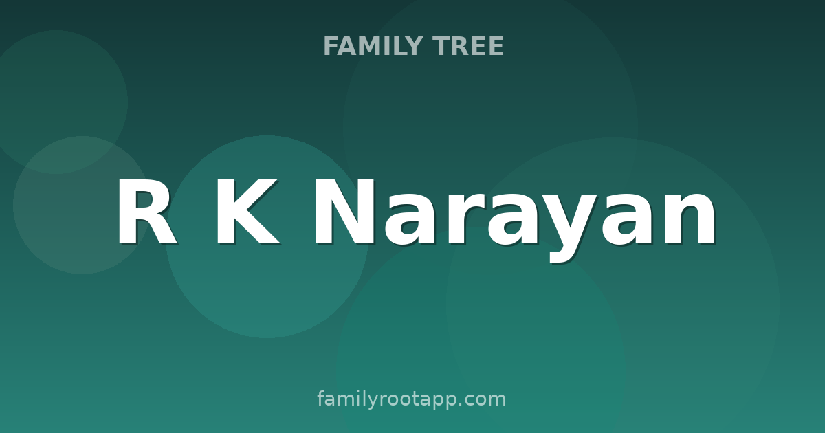 R K Narayan Family Tree: The Story Behind Malgudi's Creator